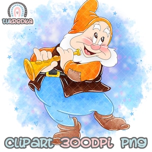 Happy Princess Snow White Clip Art PNG, Cartoon Clipart Sublimation PNG ...