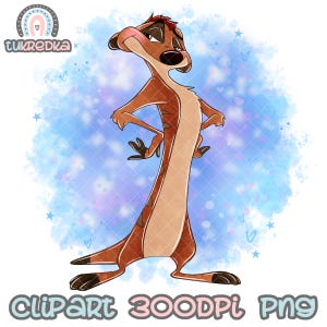 The Lion King Timon Clip Art PNG, Cartoon Sublimation PNG Clipart ...