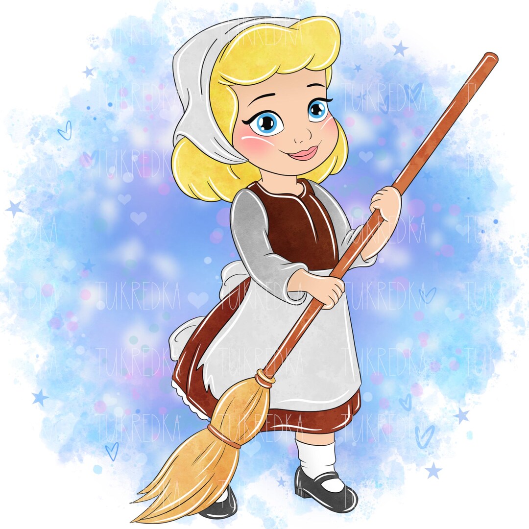 Princess Baby Toddler Cinderella PNG Clip Art, Cartoon Sublimation PNG ...
