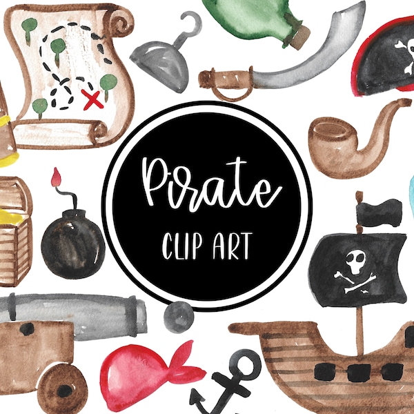 Pirate Clipart - Etsy