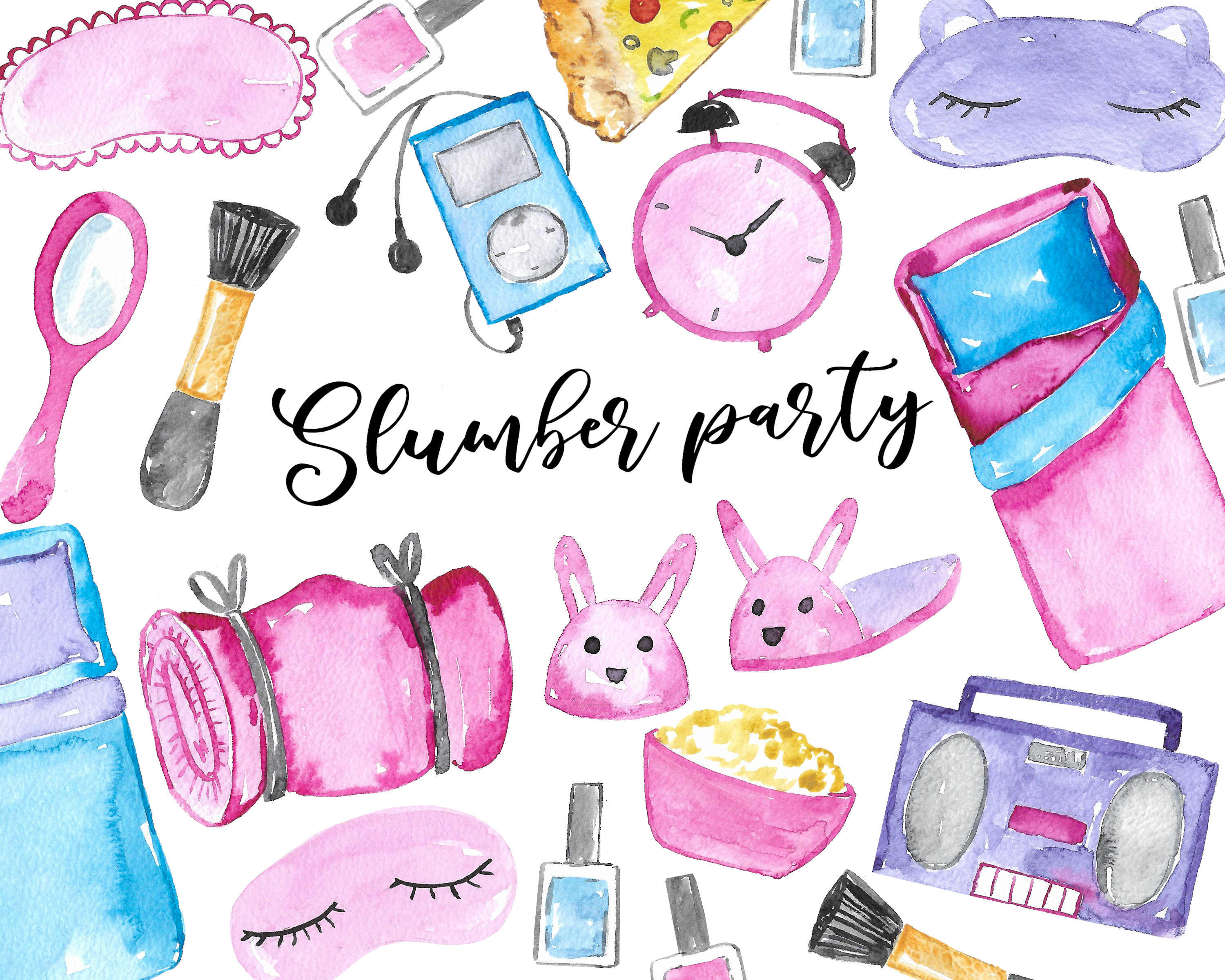 Kids Slumber Party Clipart