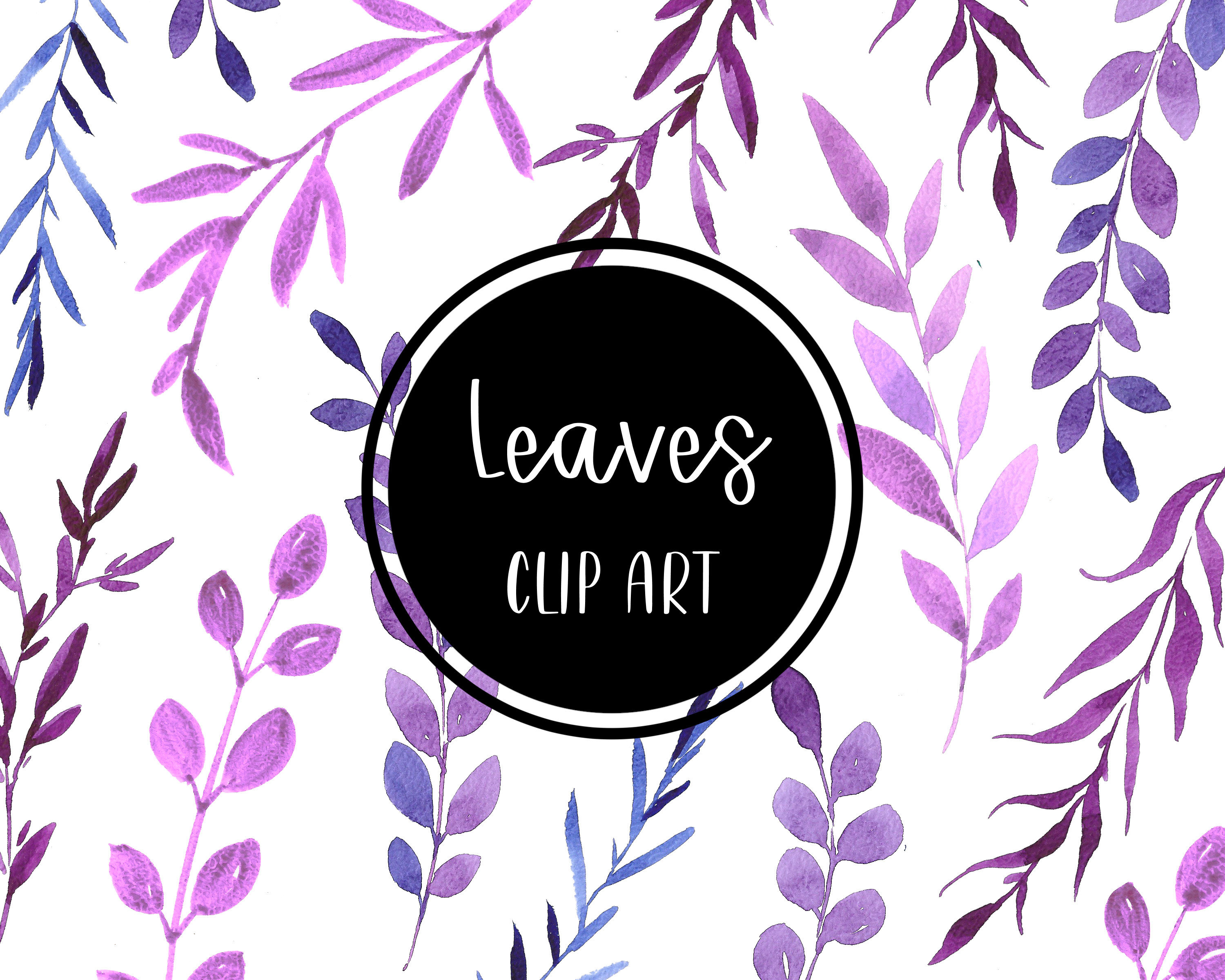 Purple Leaf Clip Art