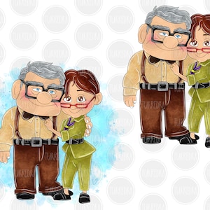 Up Love Clip Art PNG, Cartoon up Clipart Sublimation PNG - Etsy