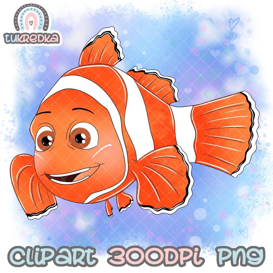 Finding Nemo Dory Marlin Cute Clip Art PNG, Cartoon Clipart Sublimation ...