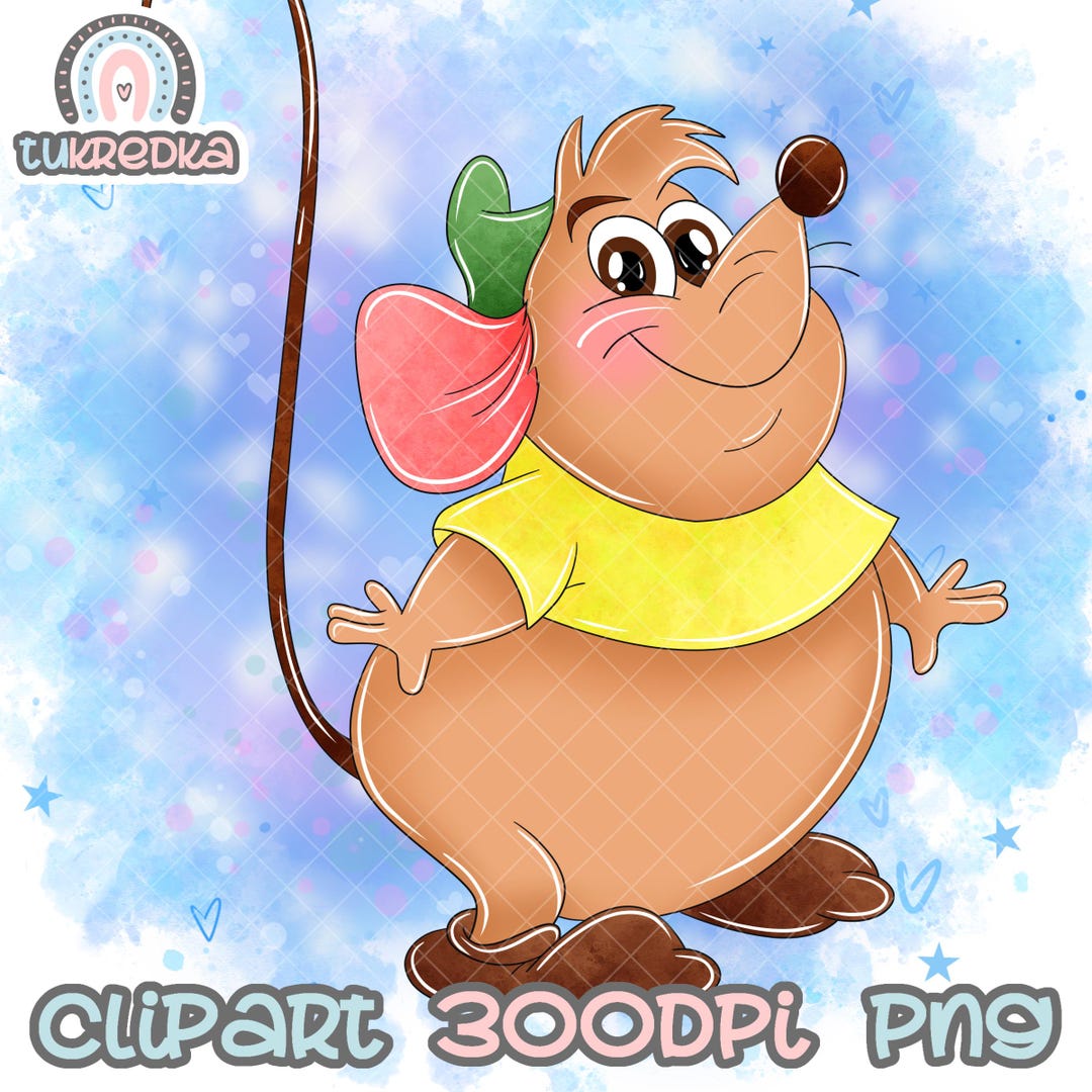 Princess Cinderella Gus Mice Clip Art PNG Clip Art, Cartoon Sublimation ...