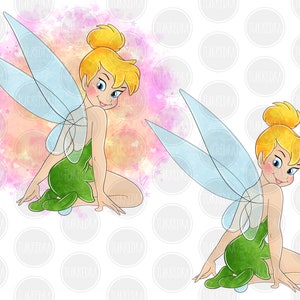 Tinkerbell Clip Art, PNG Clipart, Cartoon Sublimation PNG - Etsy