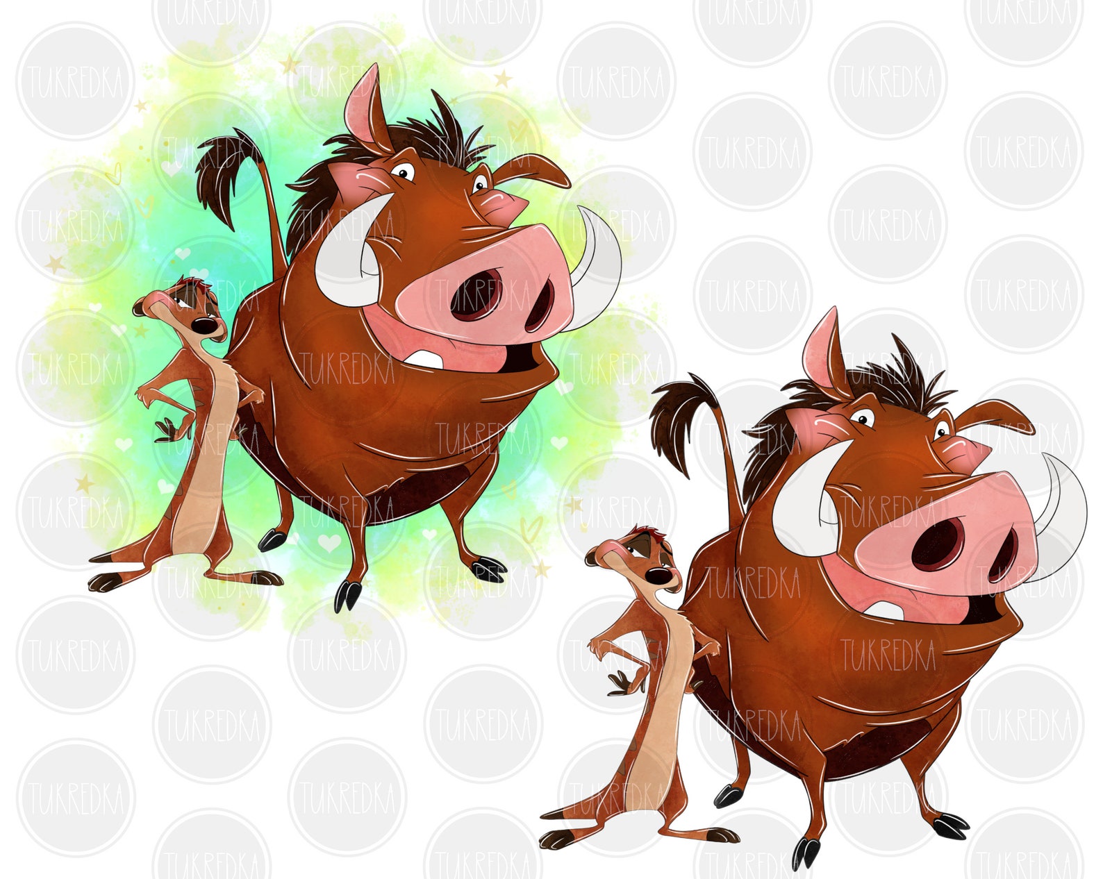 The Lion King Pumbaa Timon Clip Art PNG, Cartoon Sublimation PNG ...