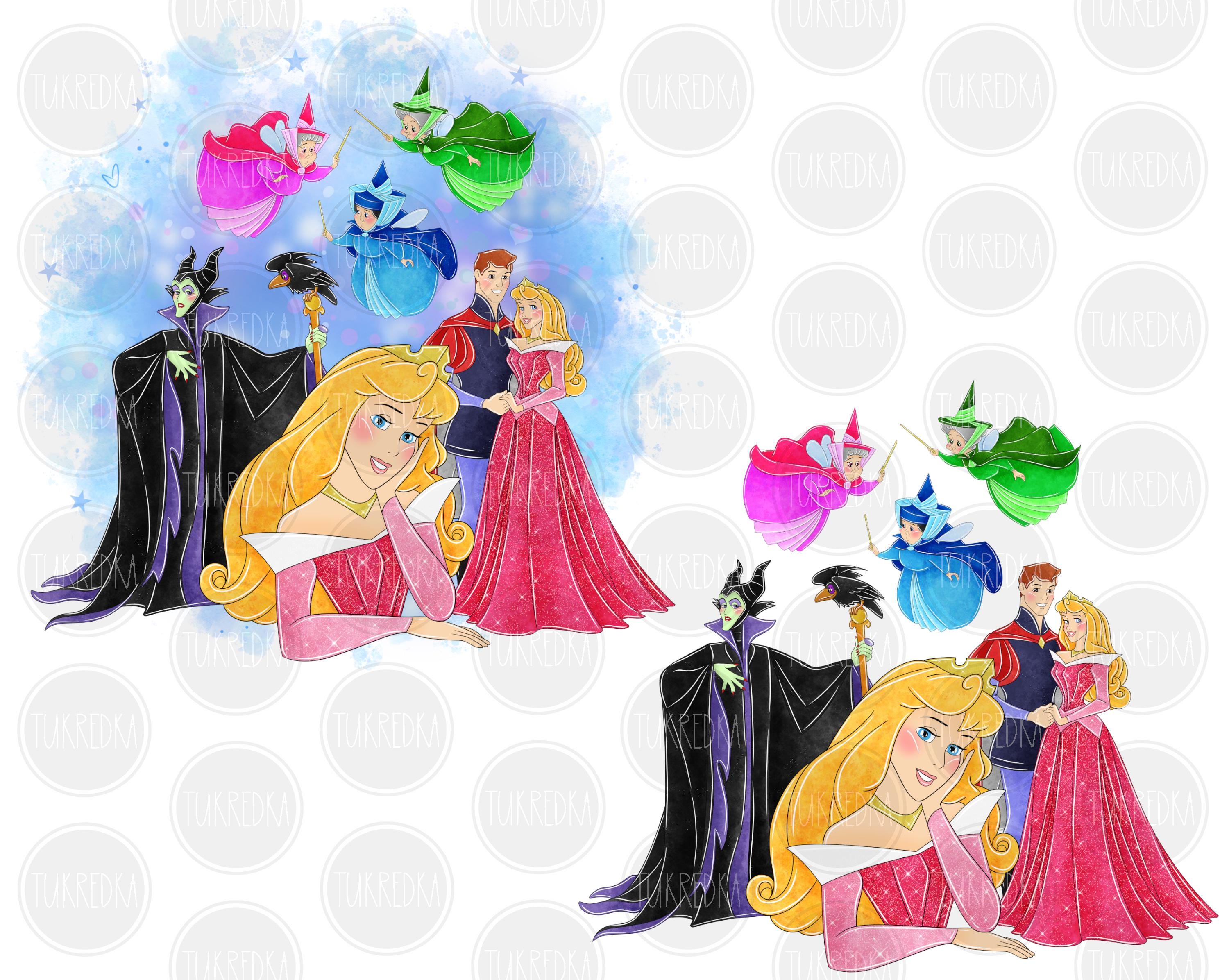 Princess Aurora Clip Art, Sleeping Beauty PNG Clipart, Cartoon ...
