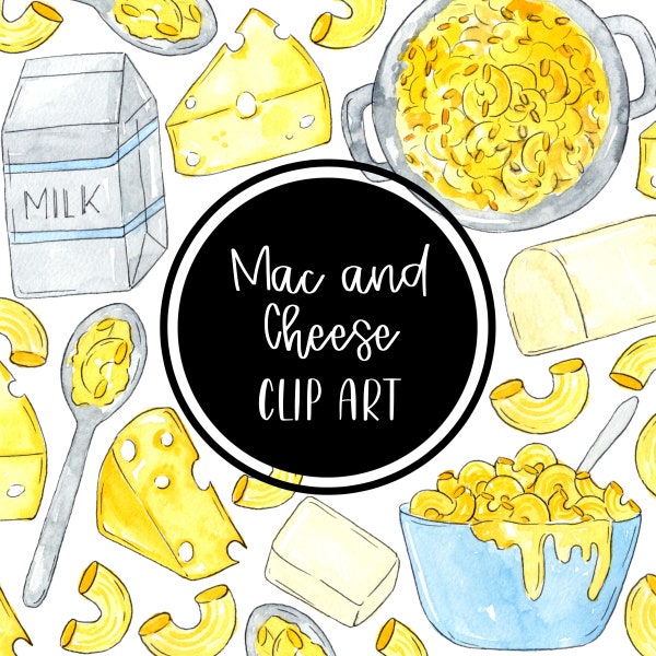 Mac and Cheese Clip Art - Etsy