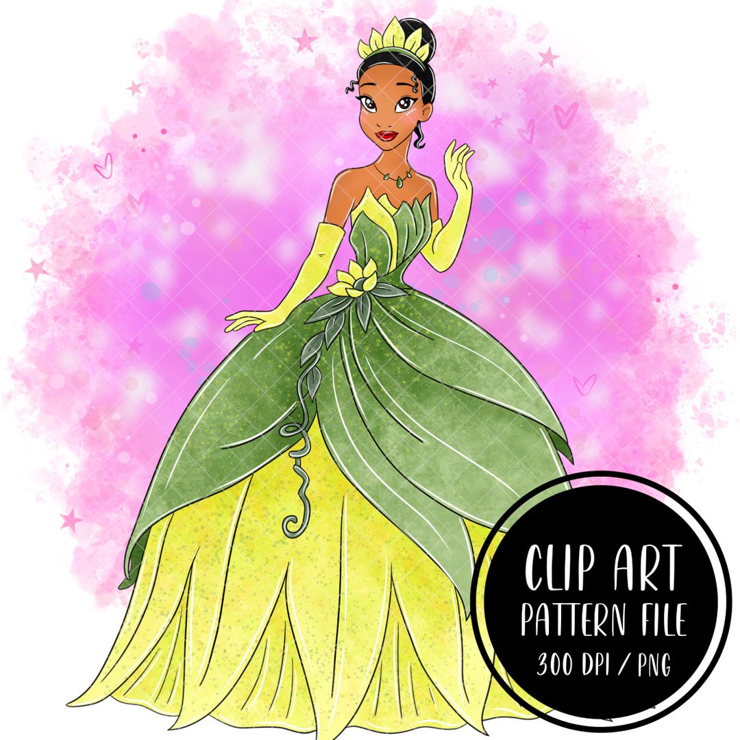 Princess Tiana Clip Art, Princess and the Frog PNG Clip Art, Cartoon ...