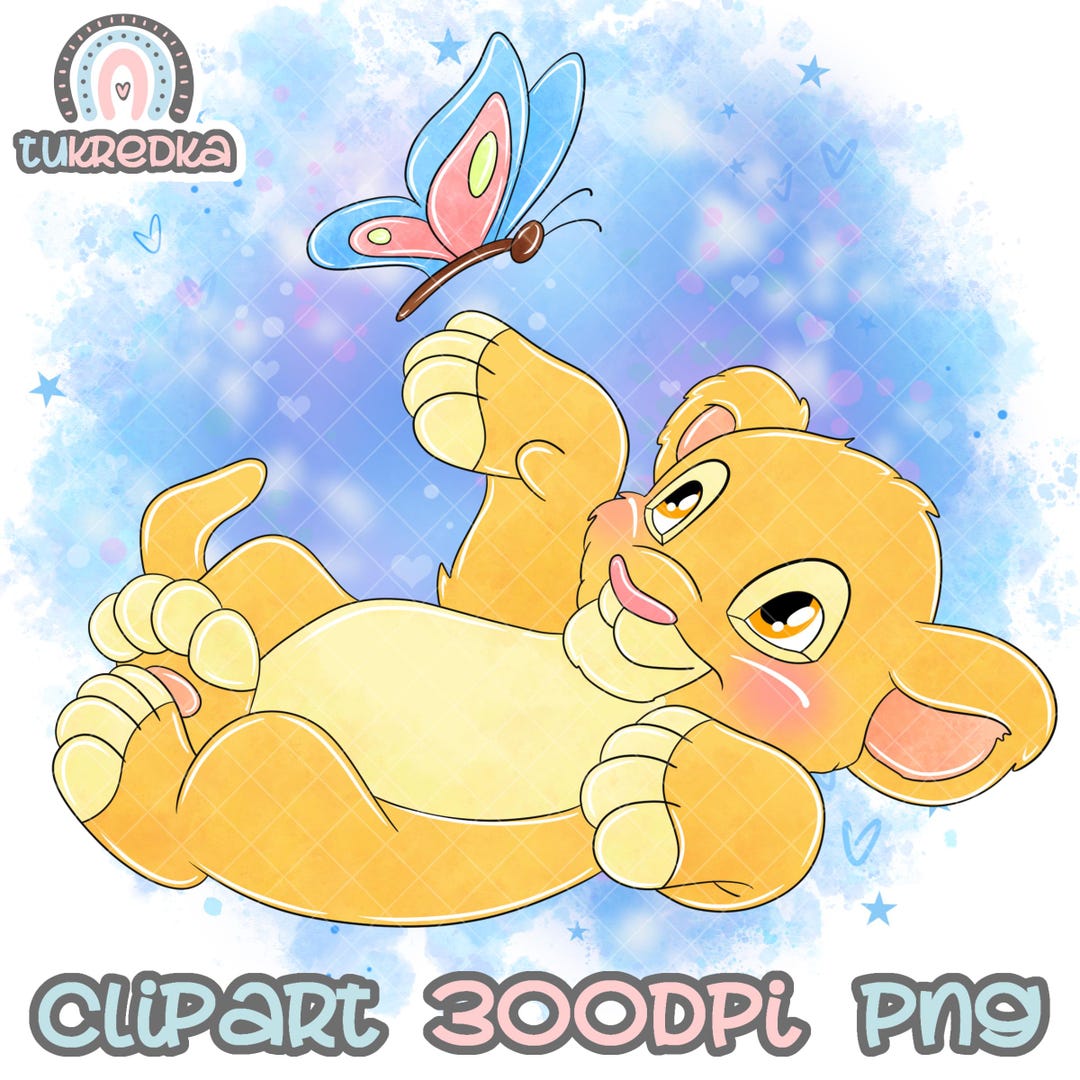 Lion King Baby Toddler Simba Clip Art PNG, Cartoon Sublimation PNG ...