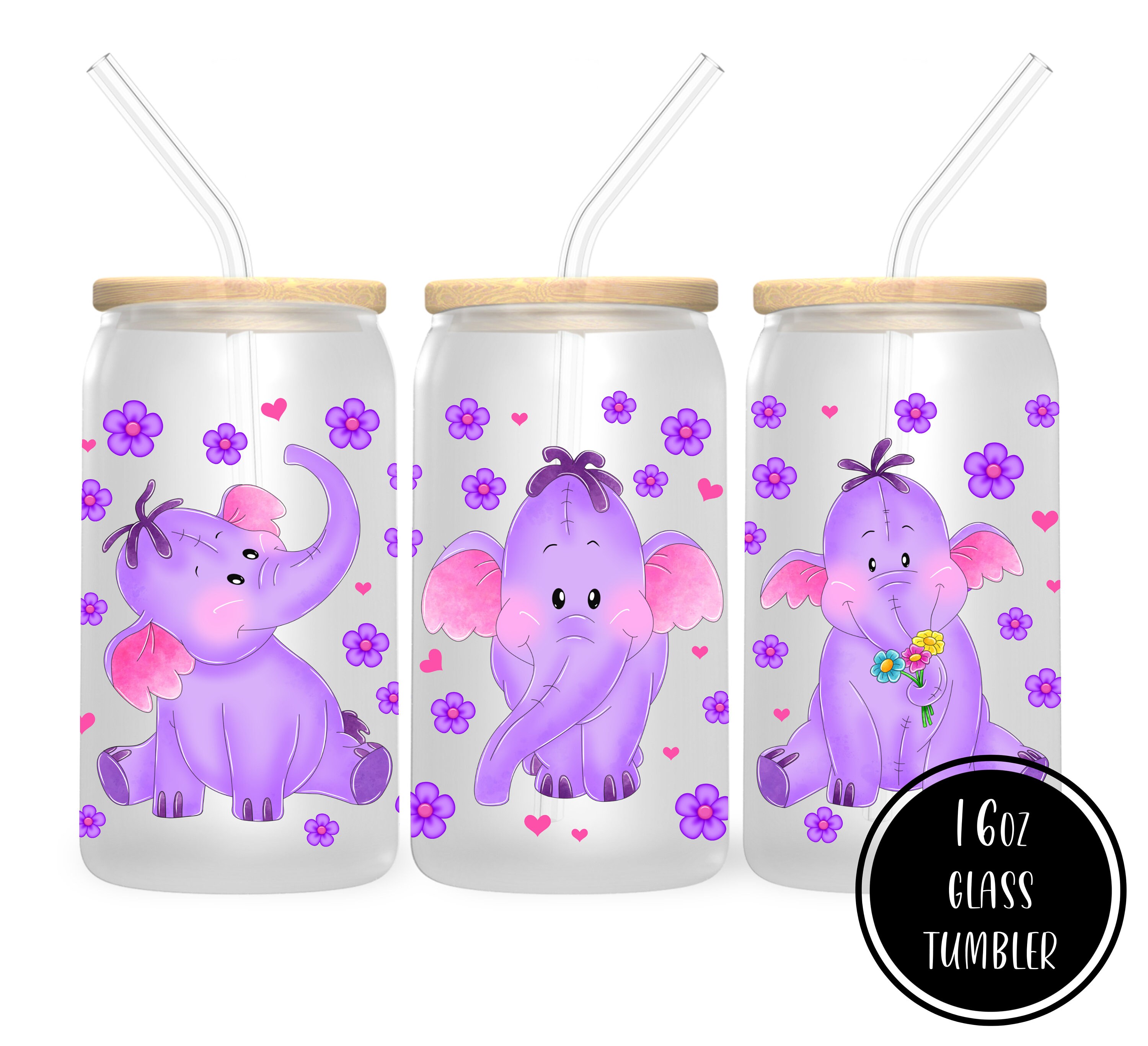Winnie the Pooh Poohs Heffalump Cup PNG File DIGITAL DOWNLOAD 16oz ...