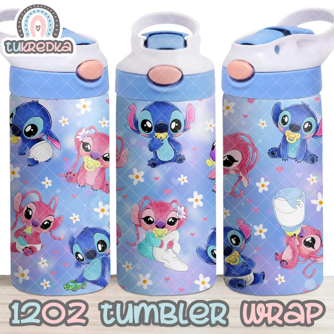 Stitch and Angel Cup PNG File DIGITAL DOWNLOAD 12oz Tumbler Design ...