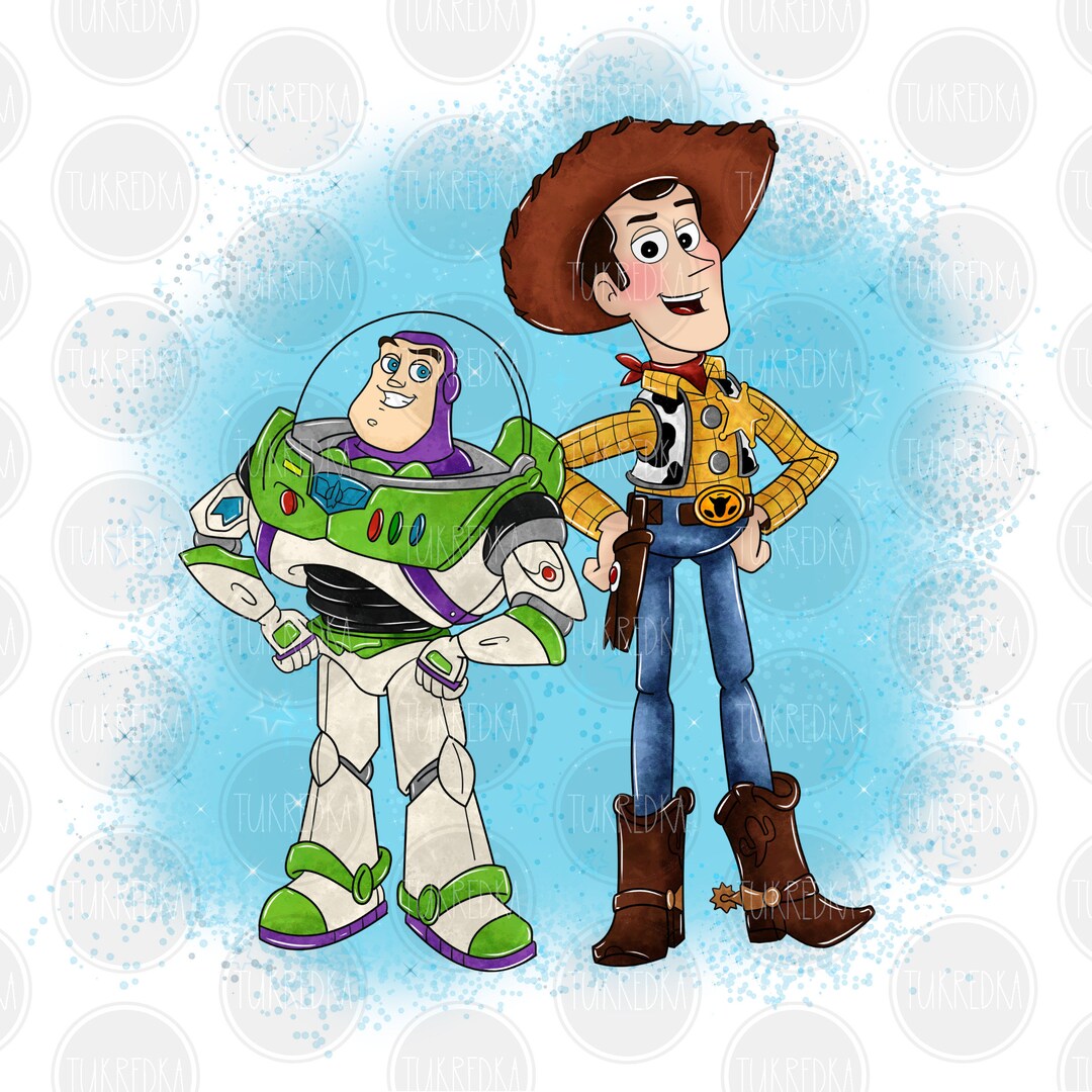 Buzz Lightyear Toy Story Cute Clip Art PNG, Cartoon Clipart Sublimation ...