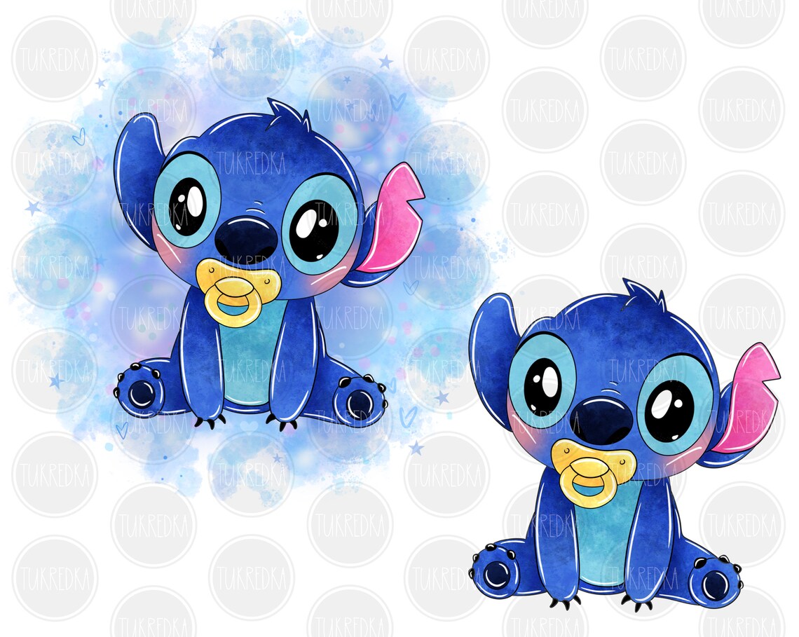 Stitch Cute Clip Art PNG, Cartoon Clipart Sublimation PNG Cartoon Art ...