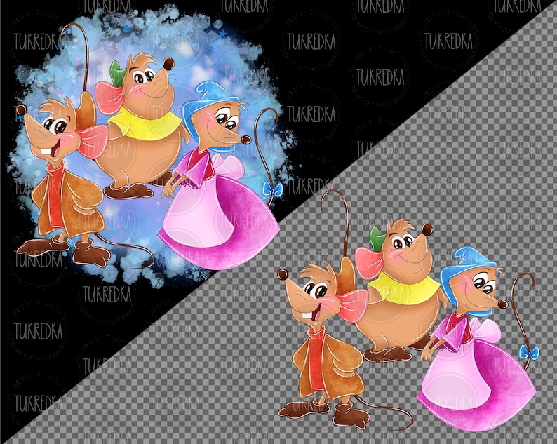 Princess Cinderella Gus Mice Clip Art PNG Clip Art, Cartoon Sublimation ...