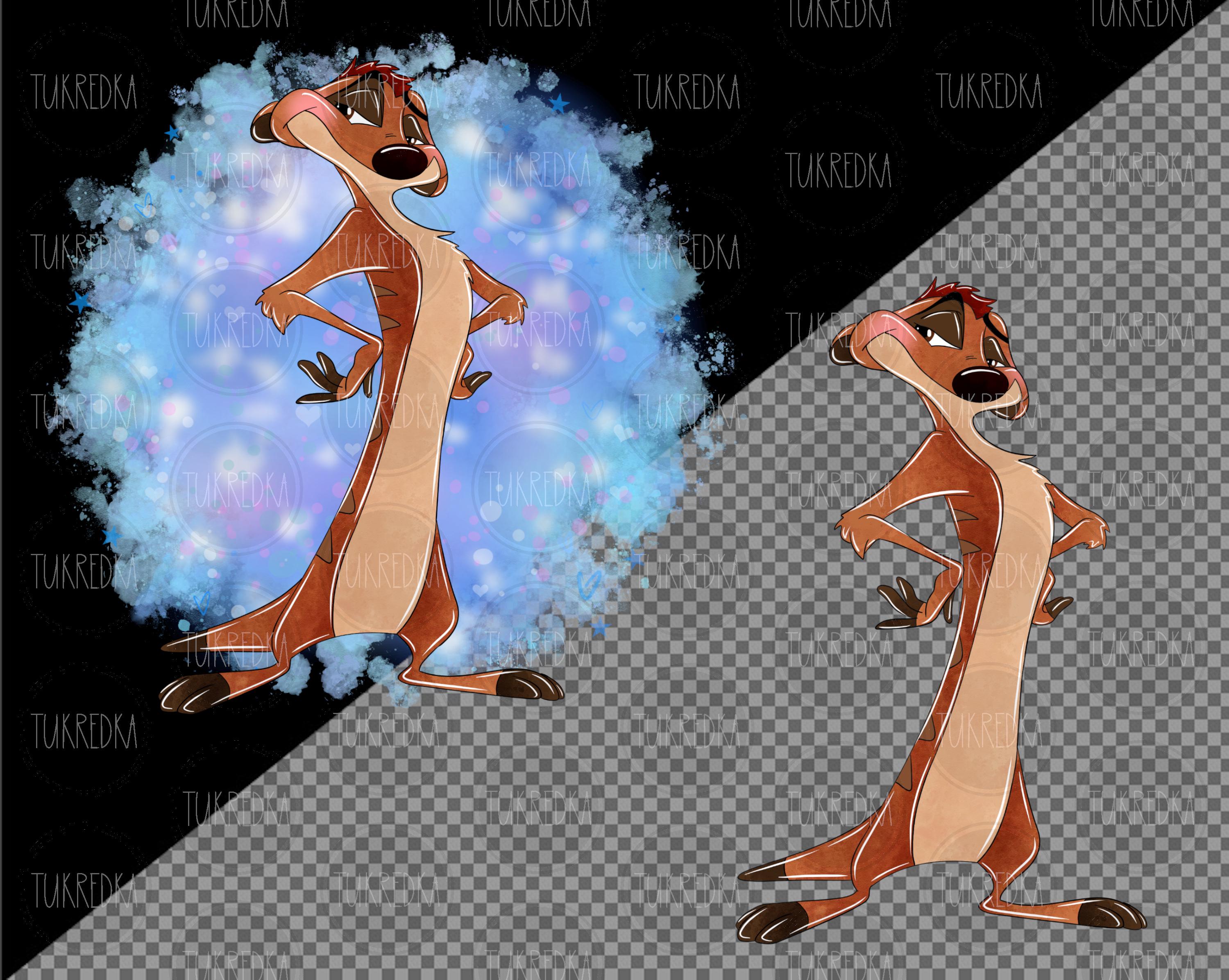 The Lion King Timon Clip Art PNG, Cartoon Sublimation PNG Clipart ...