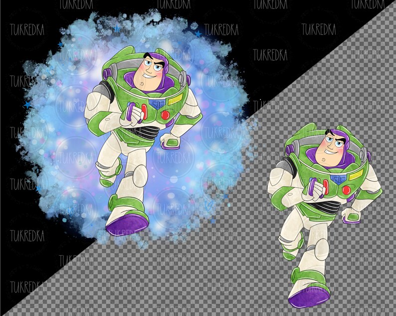 Buzz Lightyear Toy Story Cute Clip Art PNG, Cartoon Clipart Sublimation ...