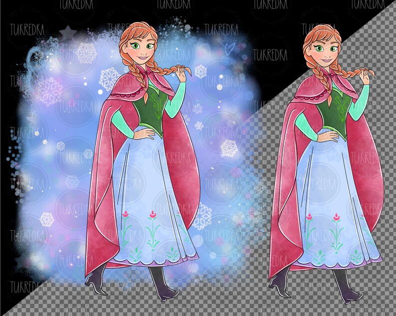Elsa and Anna Frozen Clip Art PNG Clipart Cartoon Sublimation Art ...