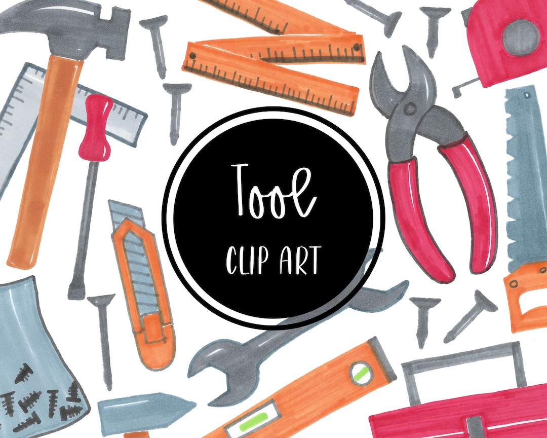Tool Clip Art Watercolor Handpainted Digital Clipart Tools Clip Art ...