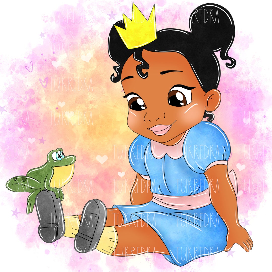 Baby Toddler Princess Tiana Clip Art, Princess and the Frog PNG Clip ...