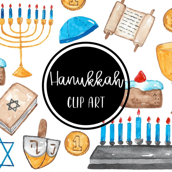 Hanukkah Clipart - Etsy