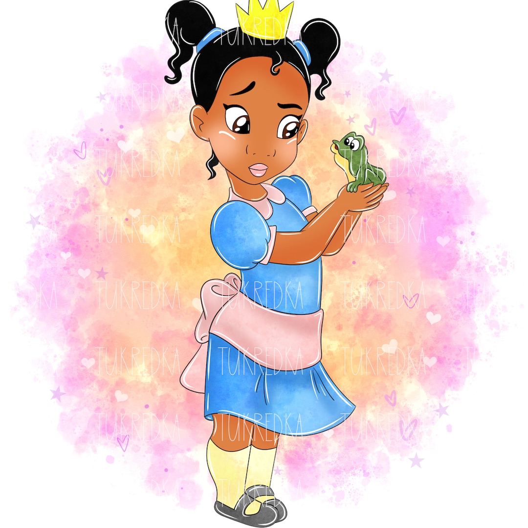 Baby Toddler Princess Tiana Clip Art, Princess and the Frog PNG Clip ...