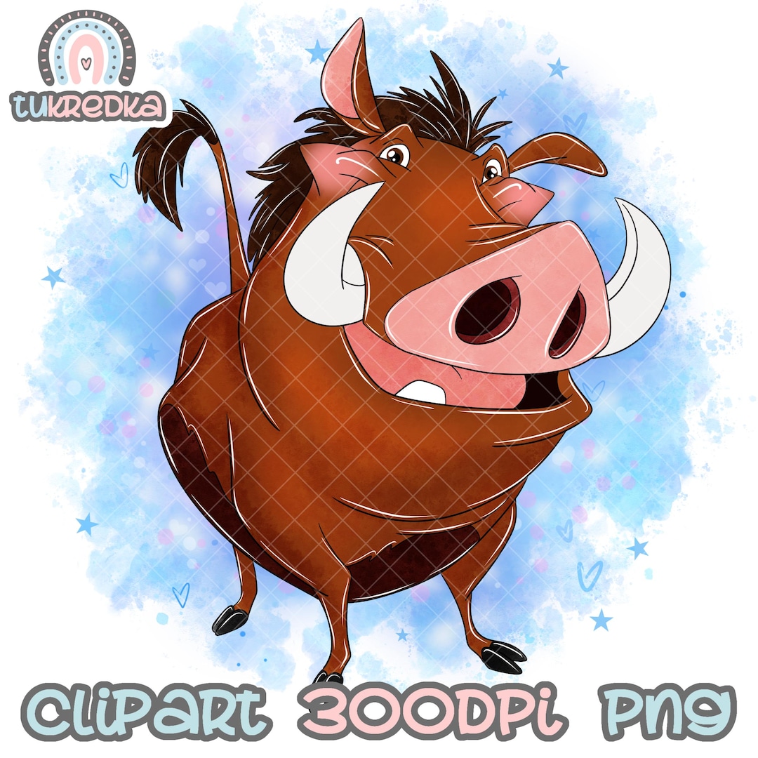 The Lion King Pumbaa Clip Art PNG, Cartoon Sublimation PNG Clipart ...