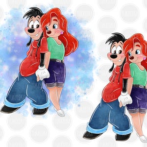 Max and Roxanne Cute Clip Art PNG, Cartoon Clipart Sublimation PNG ...