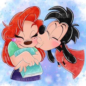 Max and Roxanne Cute Clip Art PNG, Cartoon Clipart Sublimation PNG - Etsy