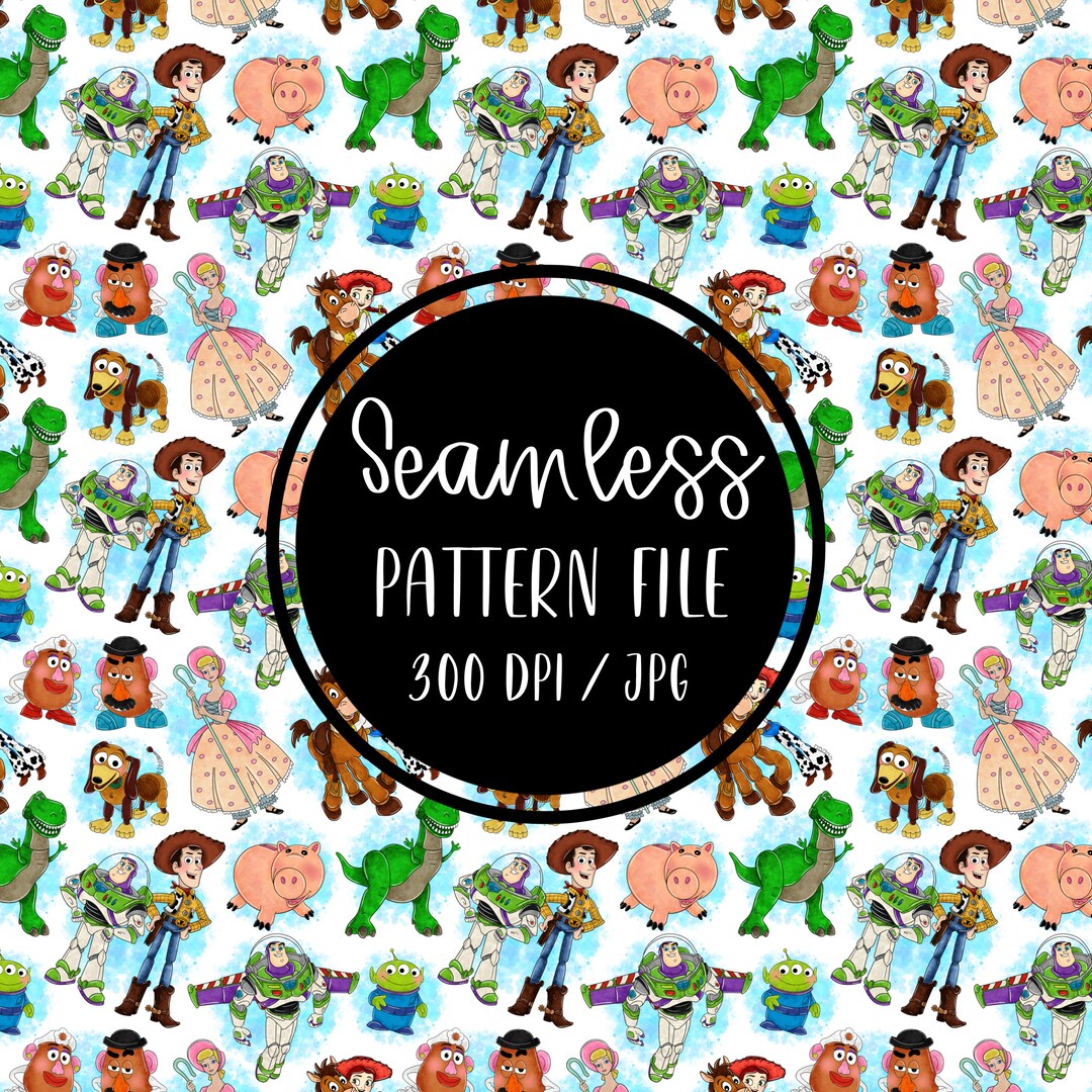 Toy Story Seamless Pattern, Digital Paper Background Download Free ...