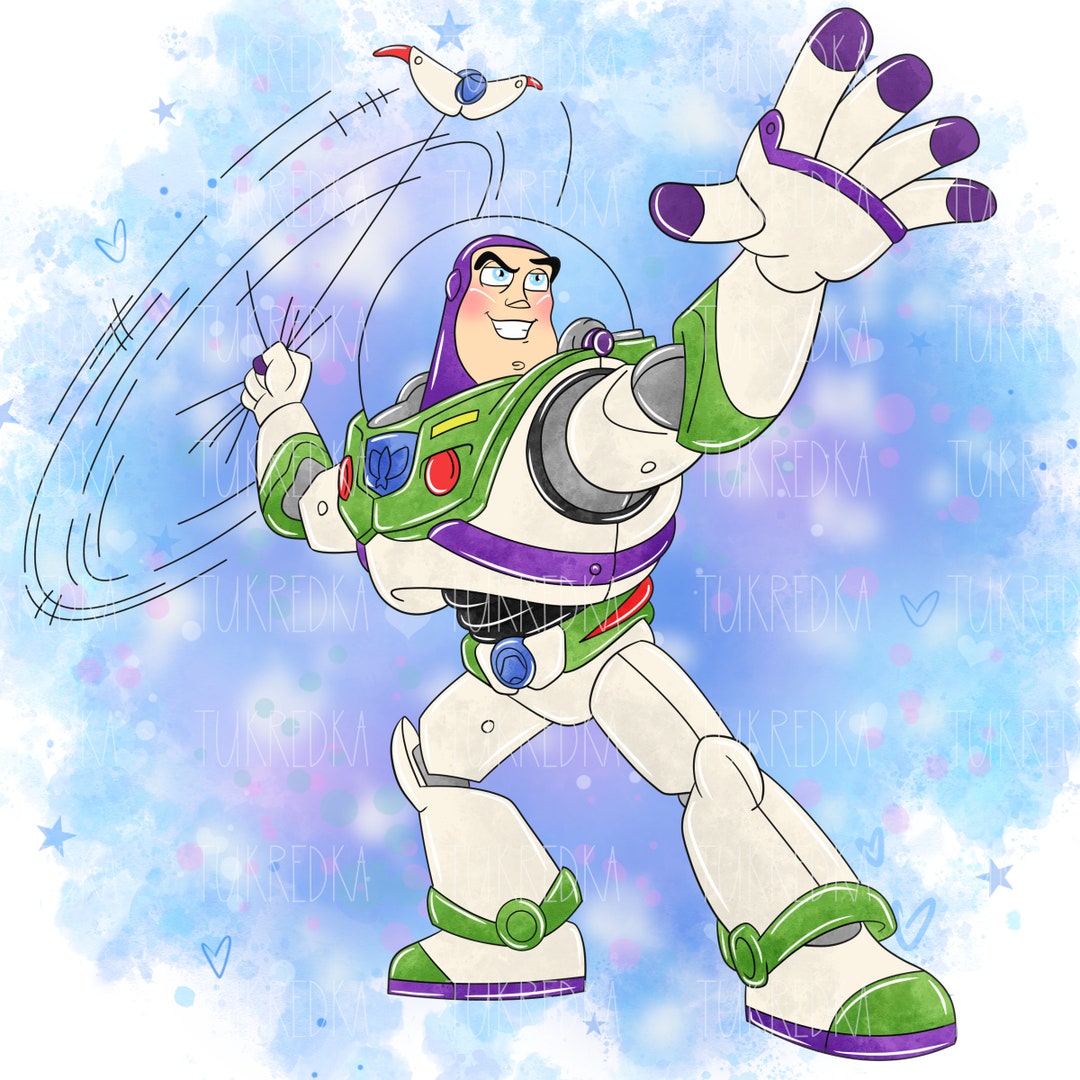 Buzz Lightyear Toy Story Cute Clip Art PNG, Cartoon Clipart Sublimation ...