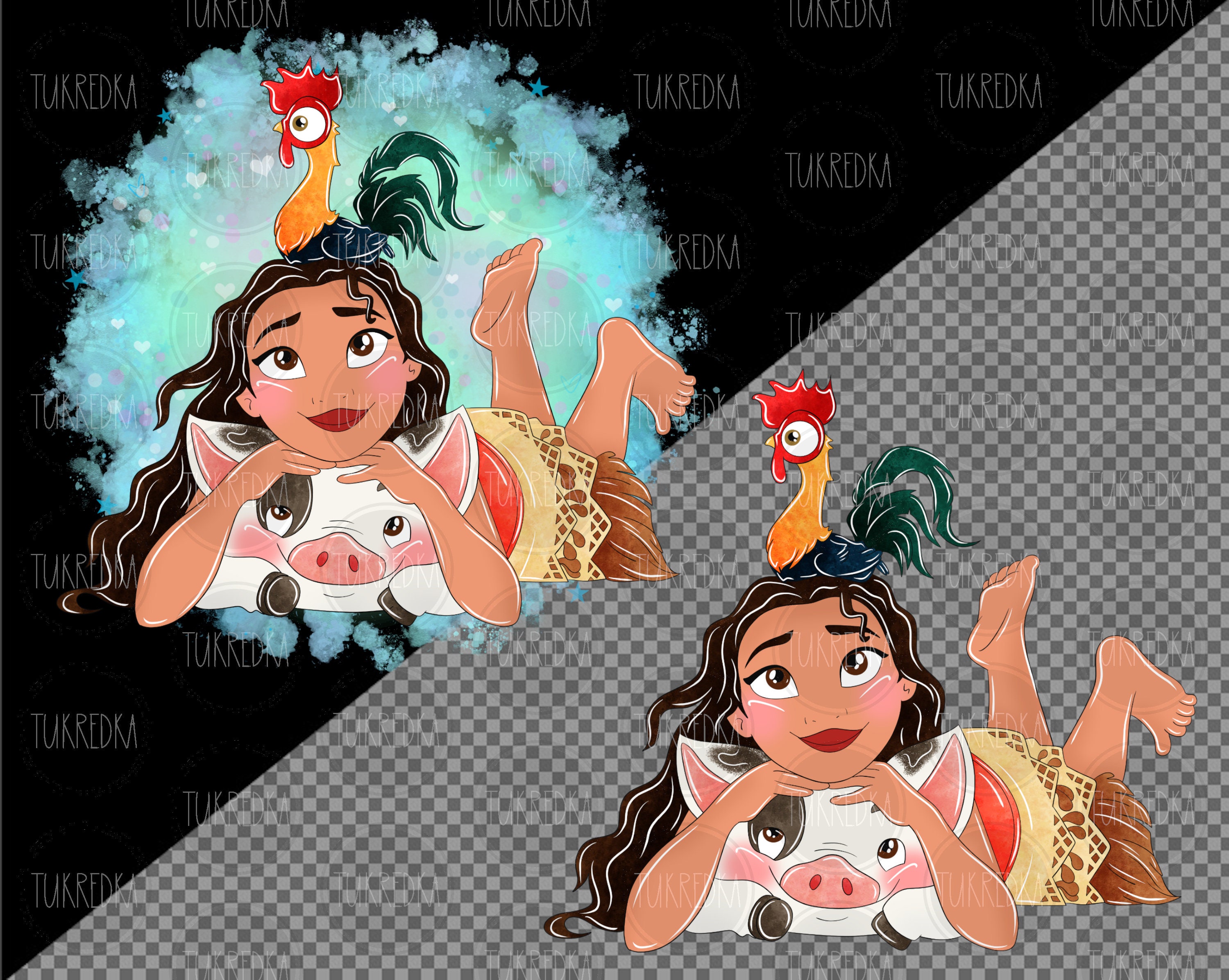 Princess Moana Clip Art Sublimation PNG Clipart, Vaiana Clipart Cartoon ...