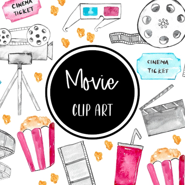 Movie Clip Art - Etsy