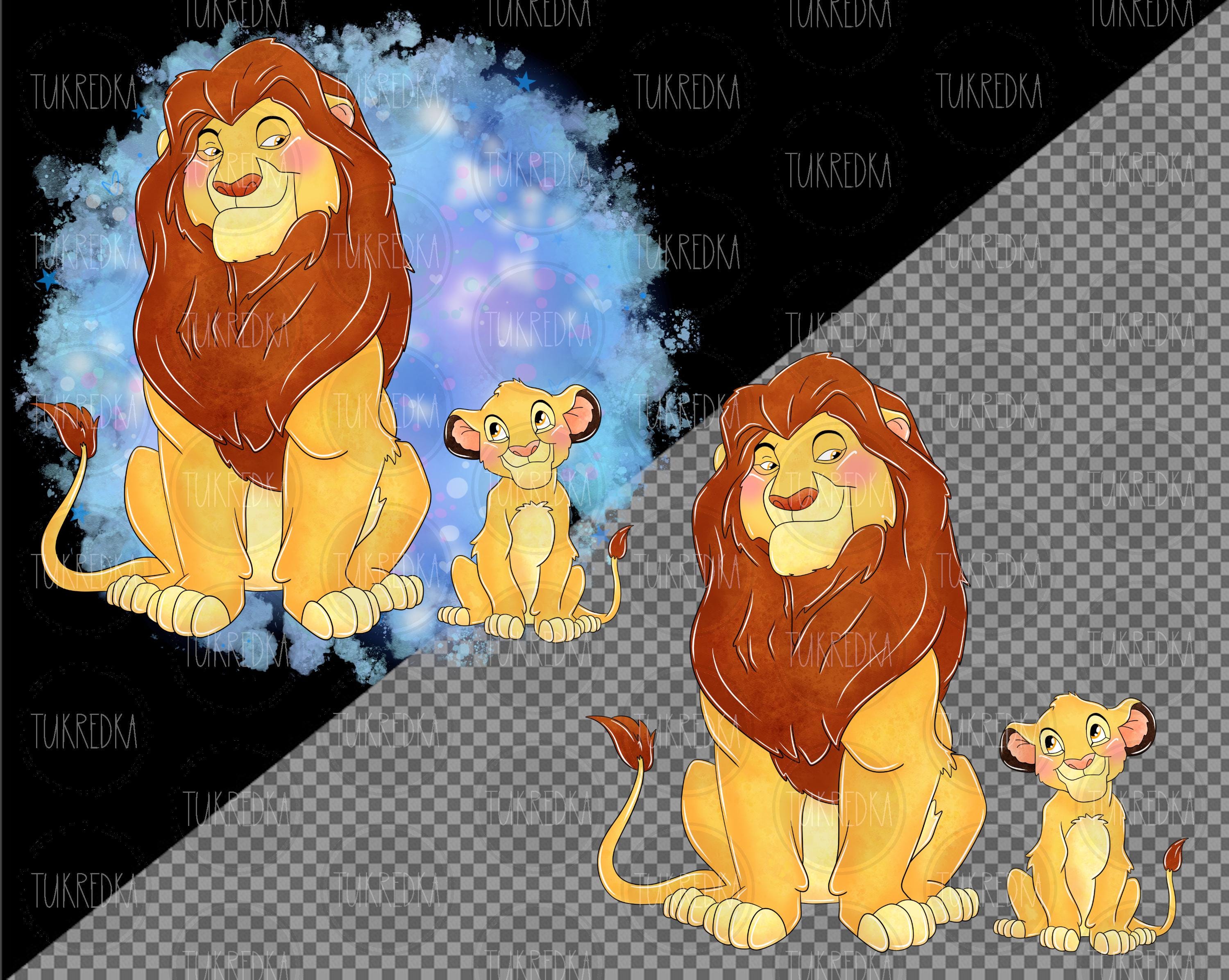 Lion King Simba Mufasa Clip Art PNG, Cartoon Sublimation PNG Clipart ...