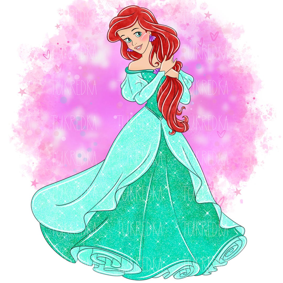 Princess Ariel Clip Art, the Little Mermaid PNG Clip Art, Cartoon ...