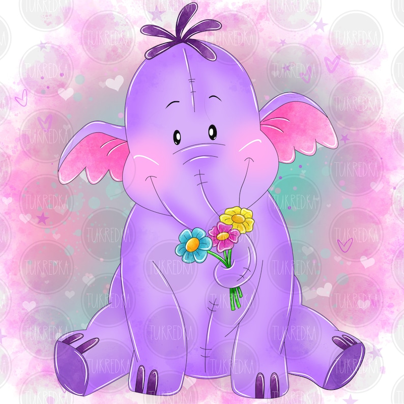 Heffalump Winnie the Pooh, Poohs Heffalump Cute Clip Art PNG, Cartoon ...