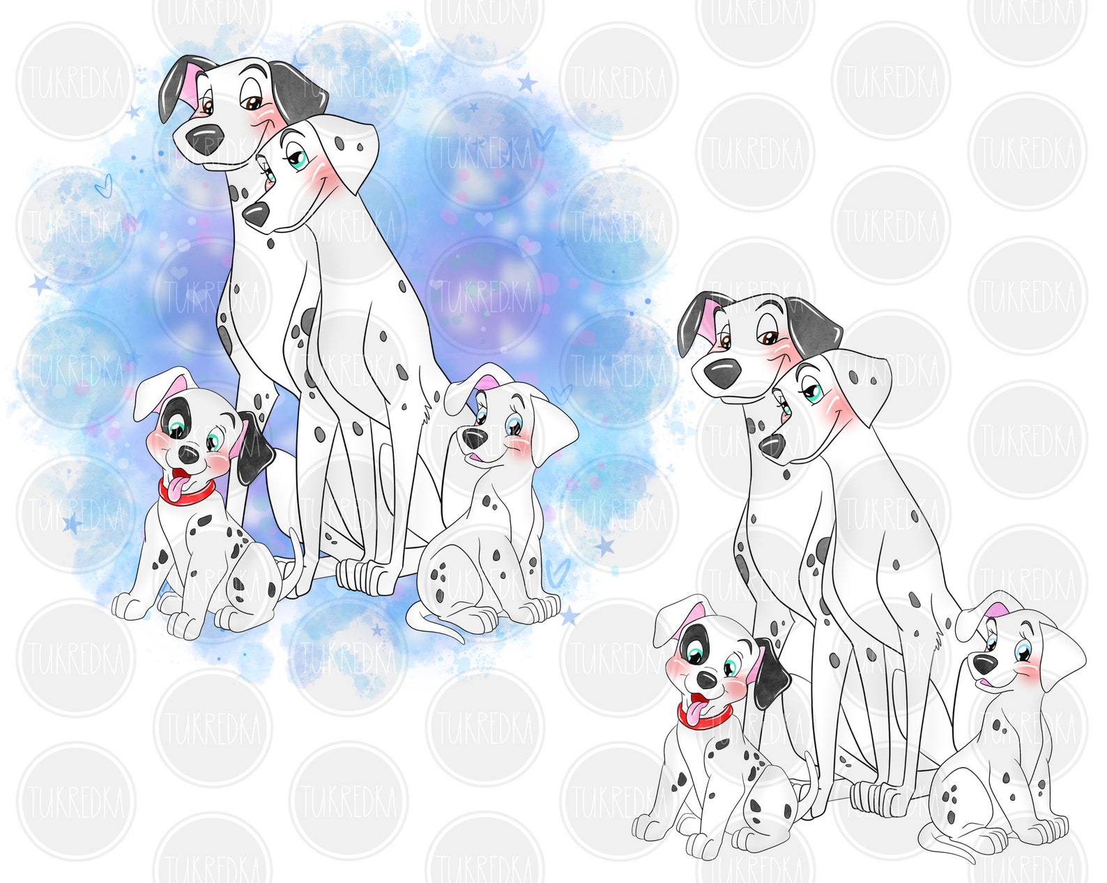 101 Dalmatians Dog Clip Art PNG, Cartoon Clipart Sublimation PNG ...