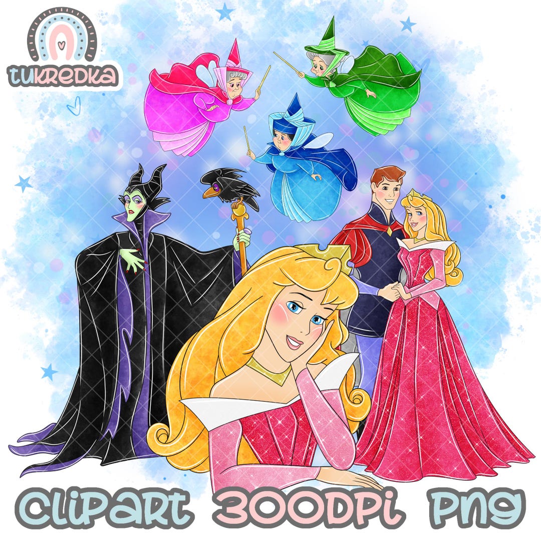 Princess Aurora Clip Art, Sleeping Beauty PNG Clipart, Cartoon ...