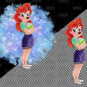Max and Roxanne Cute Clip Art PNG, Cartoon Clipart Sublimation PNG ...