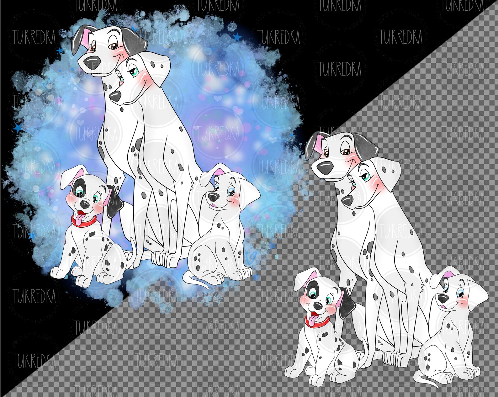 101 Dalmatians Dog Clip Art PNG, Cartoon Clipart Sublimation PNG ...