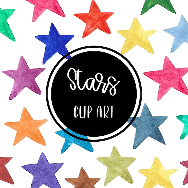 Stars Clipart - Etsy