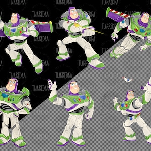 Buzz Lightyear Toy Story Cute Clip Art PNG, Cartoon Clipart Sublimation ...