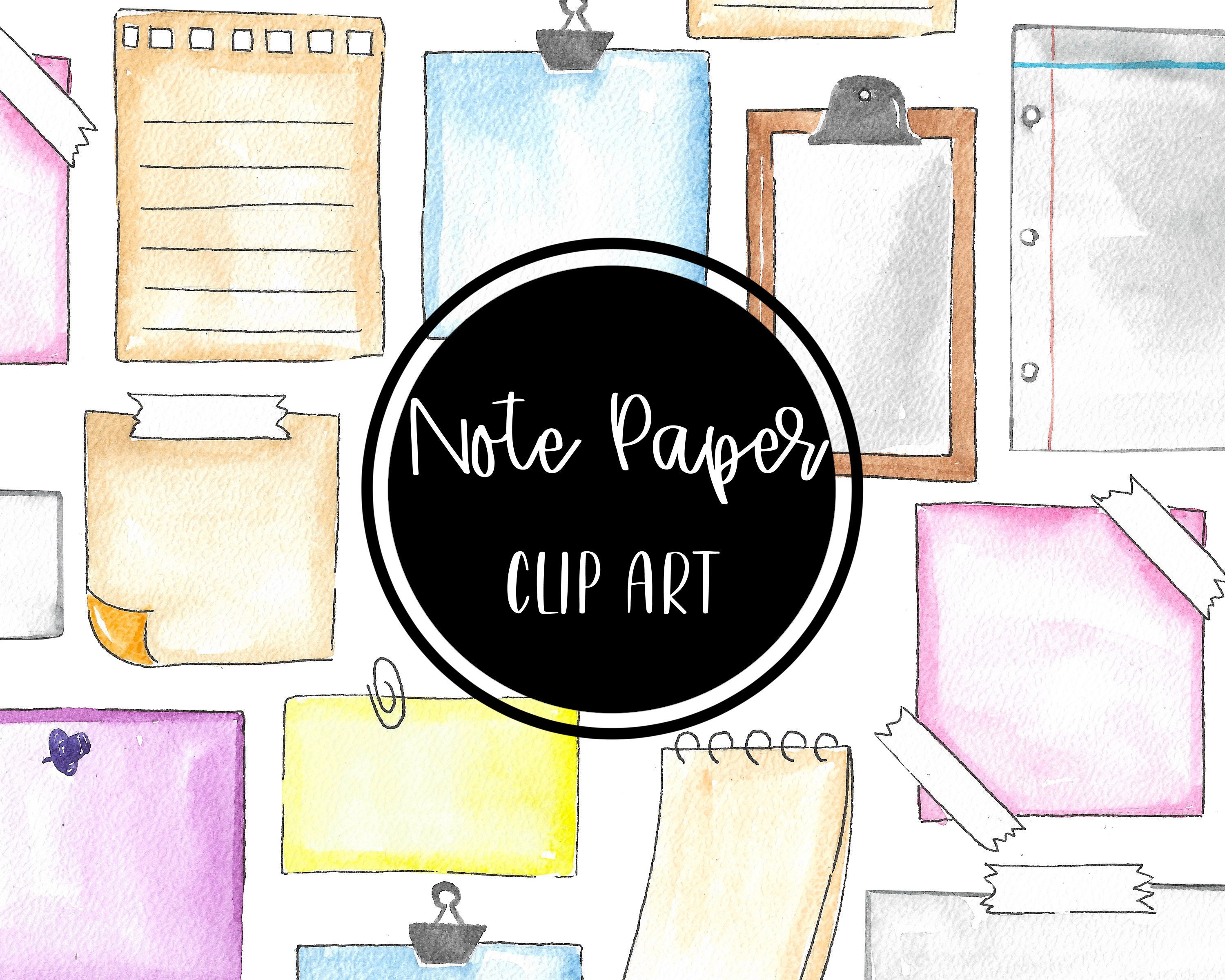 Paper Note Clipart