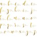 Alphabet Clip Art Foil Gold Alphabet Letters Cards Download - Etsy