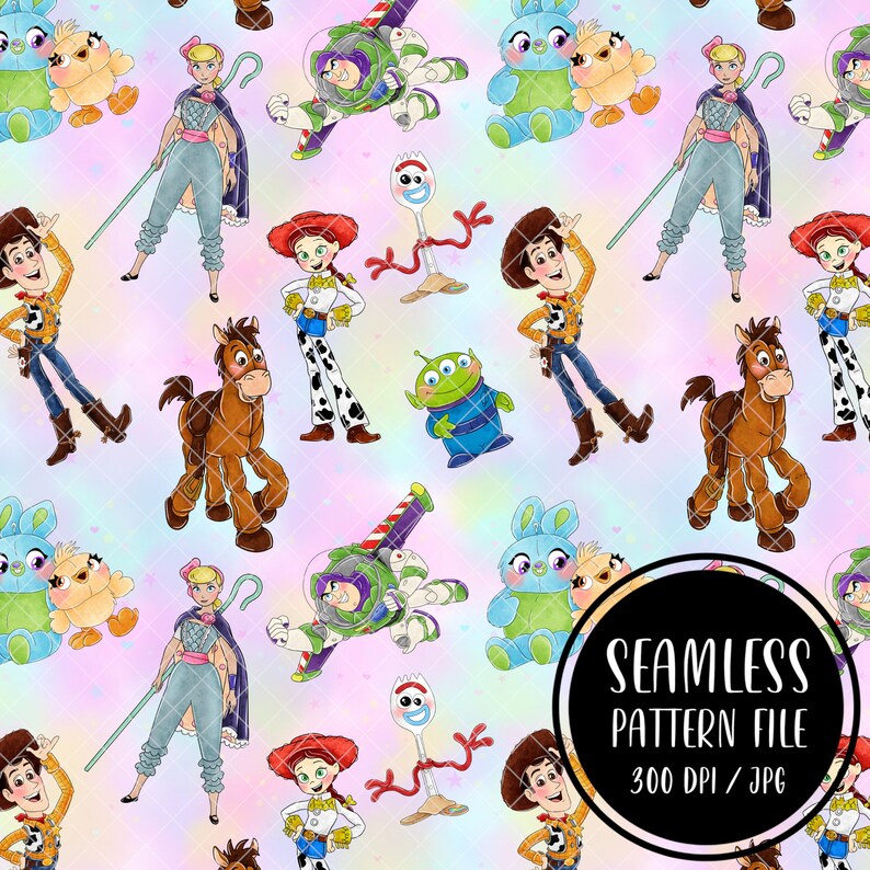 Toy Story Seamless Pattern, Digital Paper Background Download Free ...