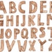 Alphabet Wood Clip Art Watercolor Clipart Cards Download Free ...