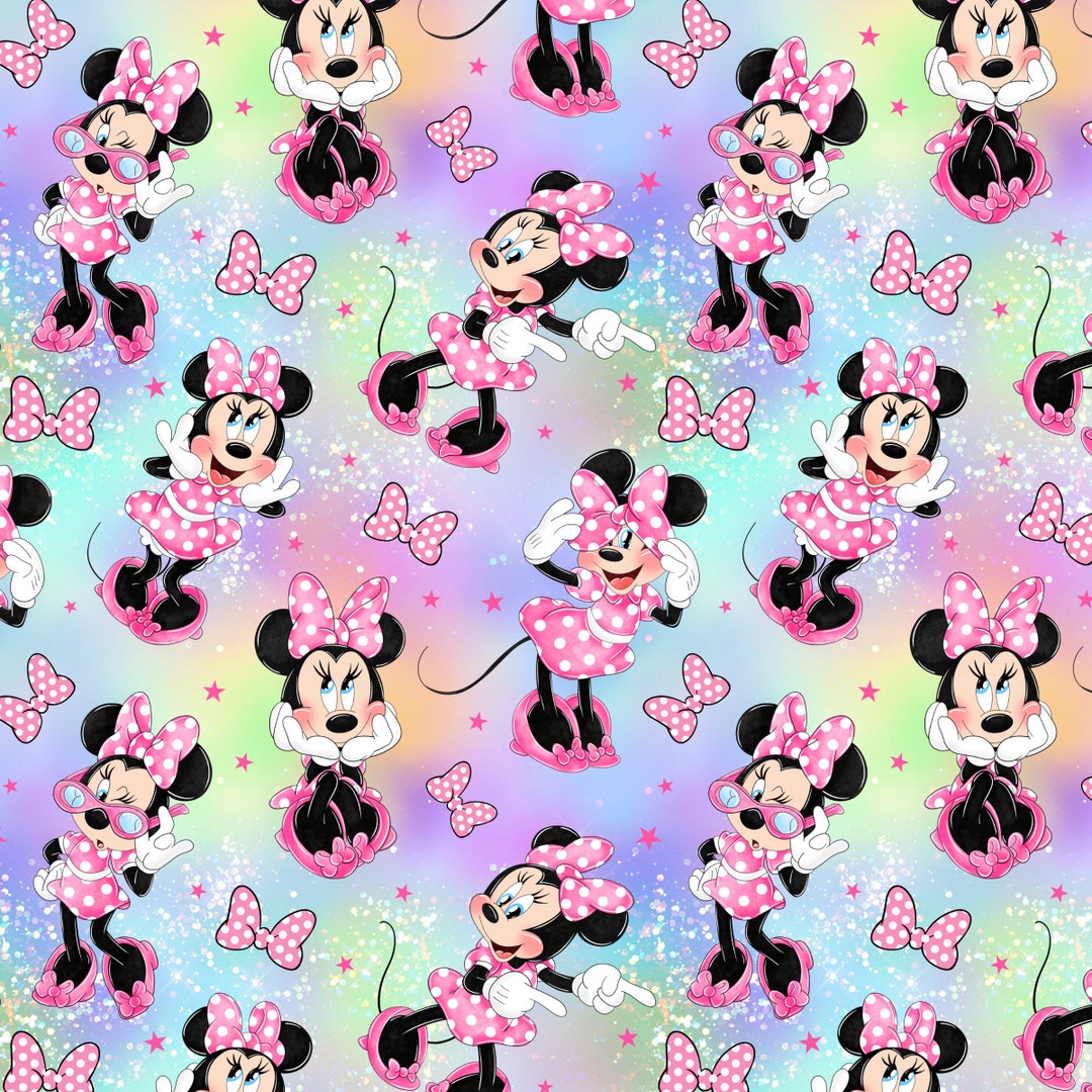 Minnie Mouse Seamless Pattern, Digital Paper Background Download Free ...