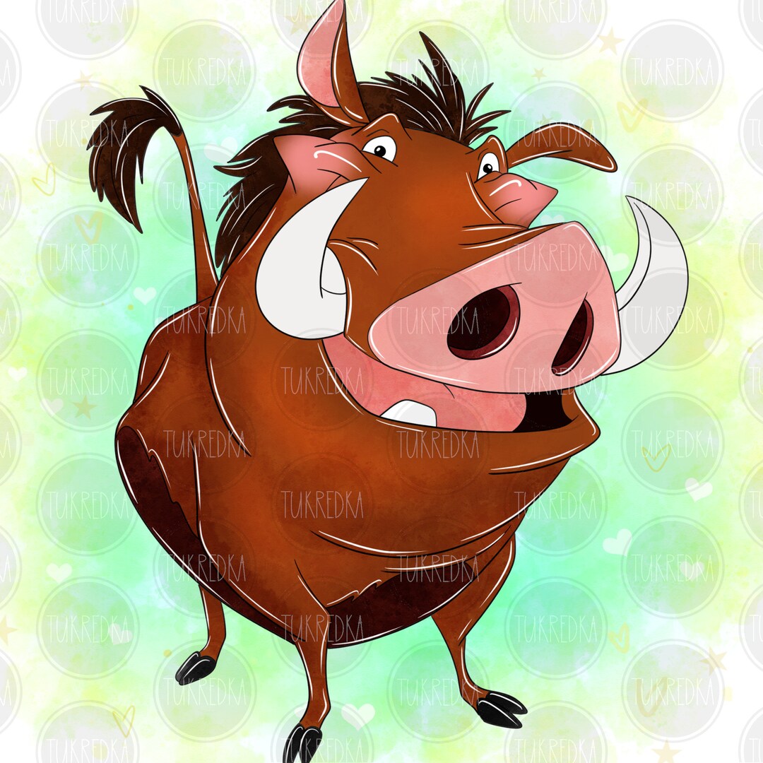 The Lion King Pumbaa Clip Art PNG, Cartoon Sublimation PNG Clipart ...