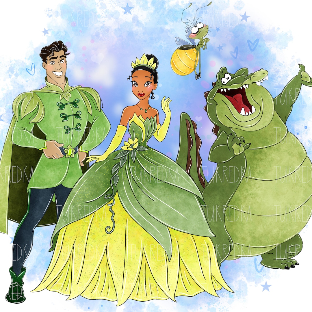 Princess Tiana Clip Art, Princess and the Frog PNG Clip Art, Cartoon ...